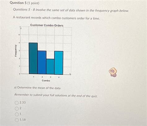 Solved Questions 5 8 Involve The Same Set Of Data Shown In