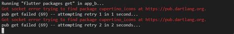 Dart How Do I Solve Running Flutter Packages Get Stack Overflow