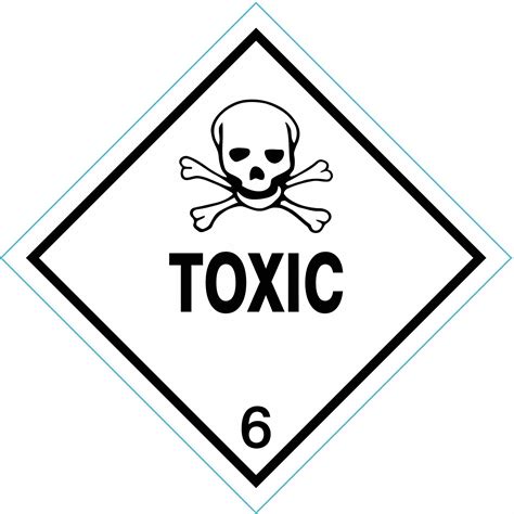 Toxic 4 In X 4 In Dot Container Label 9wx389wx38 Grainger