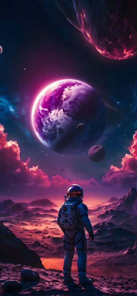 Astronaut Wallpaper 🧑‍🚀💜 Wallpaper Backgrounds Astrunote Aesthetic