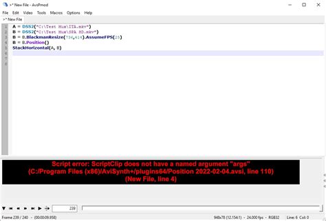 Avisynth Script Github V0ltscriptsourcefilter Directshow Source