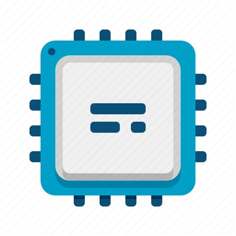 cpu processor computer hardware icon download on iconfinder
