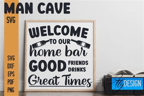 Man Cave Svg Design Man Cave Rules Funny Signs 2775039