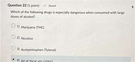 Solved Question 22 1 ﻿point ﻿savedwhich Of The Following
