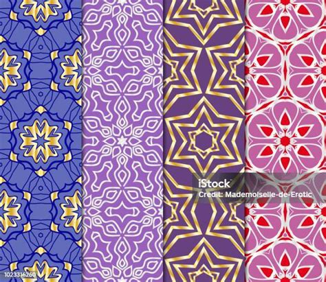 현대적인 스타일의 장식으로 완벽 한 기하학적 패턴의 컬러 배경을 설정 합니다 벽지 책 커버 패브릭 스크랩북에 대 한 0명에 대한 스톡 벡터 아트 및 기타 이미지 Istock