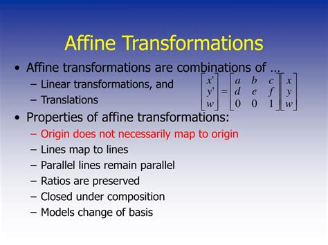 Ppt Homogeneous Coordinates Projective Space Powerpoint