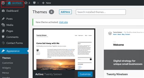 Wordpress Reverse Shell Secnhack