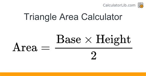 Triangle Area Calculator Online Calculator