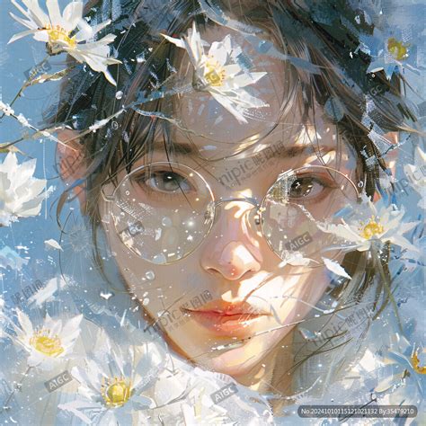 Ai创作图唯美少女与花系列 少女与花插画 花季少女插画 唯美花下少女 手绘向日葵美女 捧花蓝的女孩插画 数字美女插画 花卉少女插画 文艺美女插画 唯美半身女孩手绘插画 整容整形花季少女插画