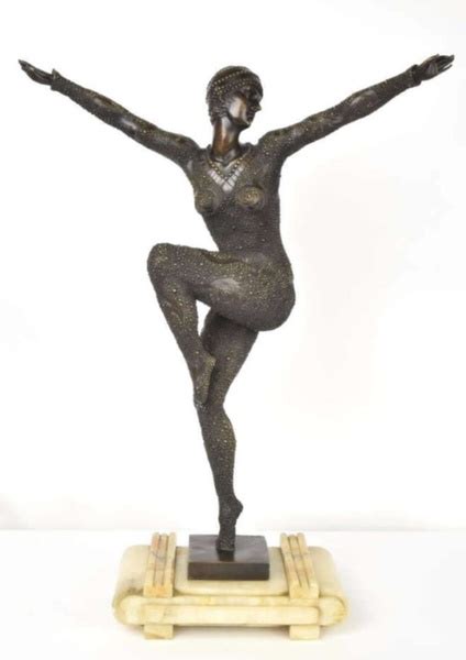 Dh Chiparus Bronze Sculpture Of A Dancer