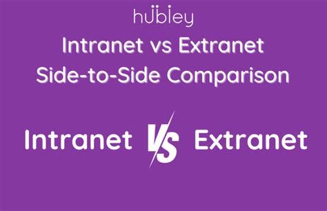 Intranet Vs Extranet Side To Side Comparison