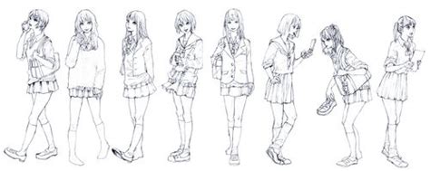 Позы для рисования аниме