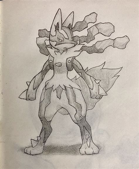 Mega Lucario Drawing Tutorial Master The Art Of Pokémon Evolution