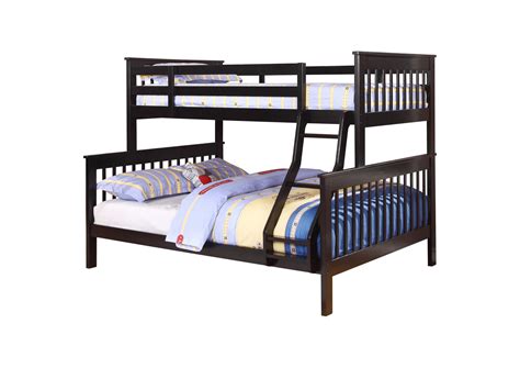 Chapman Wood Twin Over Full Bunk Bed Black