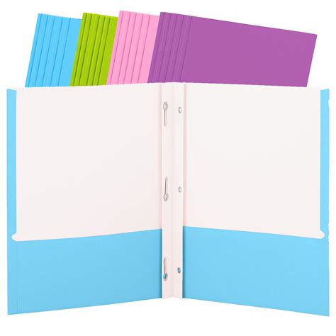 Paper File Folder With Metal Clipart