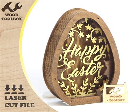 Easter Egg Laser Cut Files Happy Easter Egg Easter Svg Files Dxf