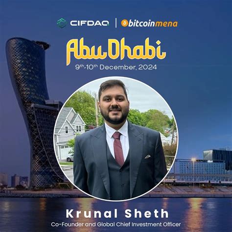 Krunal Nilesh Sheth On Linkedin Lets Connect At Bitcoin Mena In Abu Dhabi See You There