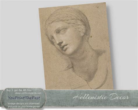 Hellenistic Antiquity 85x11 Printable Classic Wall Art Etsy