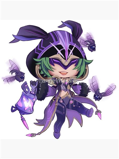 Genshin Impact Fatui Cicin Mage Chibi Art Print By Angelmorales