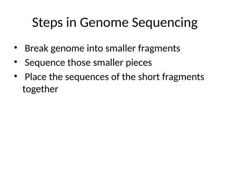 Genome Sequencing Proteomics Bioinformatics Ppt