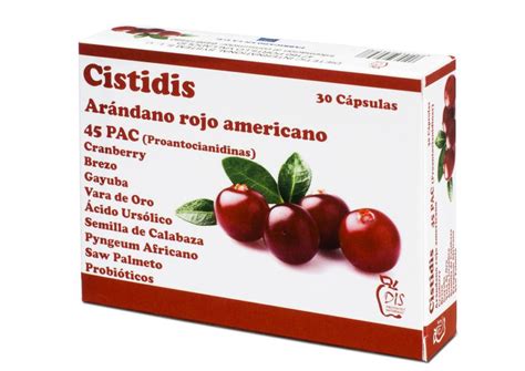 Cistidis Arándano Rojo Dis 30 Cápsulas El Herbolario De Sonia