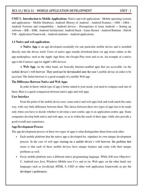 Mobile App Dev Download Free Pdf Android Operating System