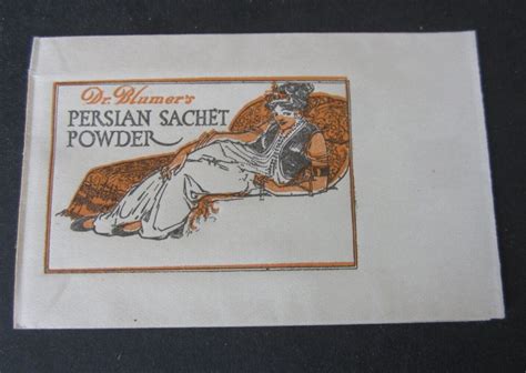 Old Vintage 1920s Persian Sachet Powder Envelope Packet Empty