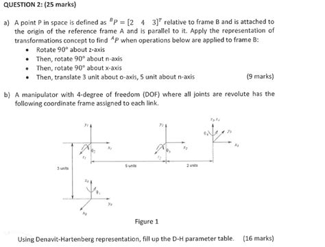 Solved QUESTION Marks A A Point P In Space Is Chegg Com