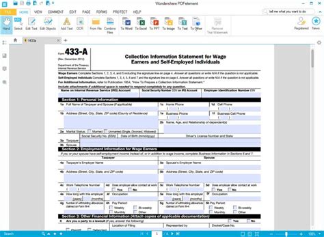 Irs Form 433 A How To Fill It Right
