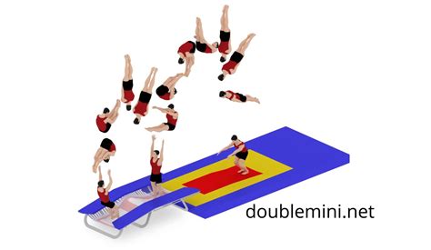 Double Mini Trampoline Gymnastics Trampoline Trampoline Trampolining