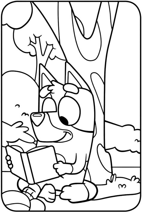 Bluey Coloring Paper