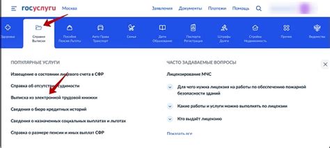 Как получить справку СТД ПФР через Госуслуги