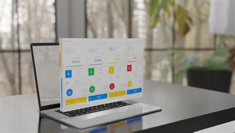 Premium Photo Unleashing Data Insights Computer With Dynamic Screen