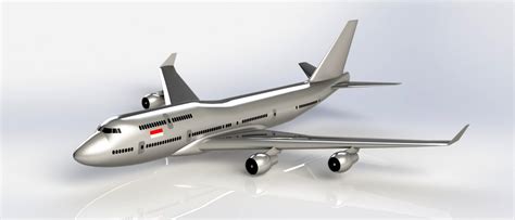 Airplane Boeing 747 100 Model 3d