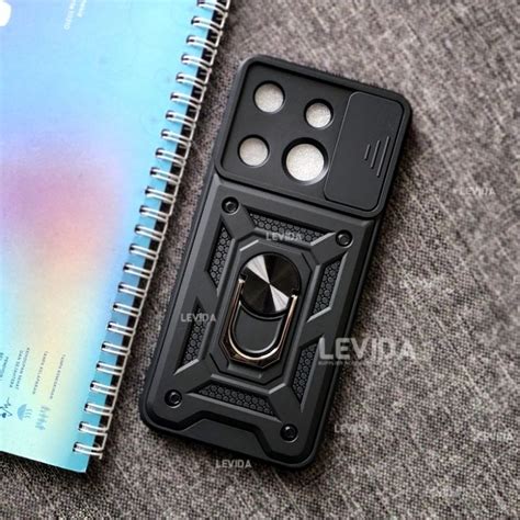 Hp Tecno Spark Go 2023 Softcase Black Slide Armor Camera Protection Tecno Spark Go 2023