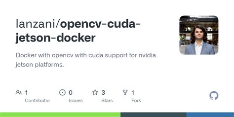 GitHub Lanzani Opencv Cuda Jetson Docker Docker With Opencv With