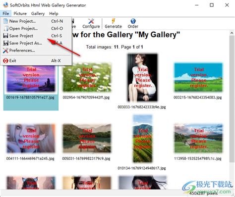 Html Web Gallery Generator图片生成html工具下载 图片转换html软件v12 官方版 极光下载站