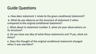 Inverse Converse And Contrapositive Pptx