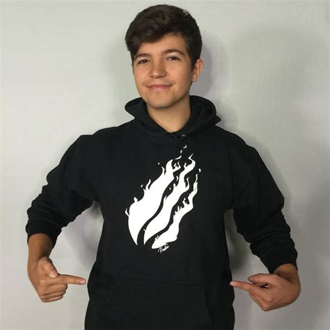 Preston Signed Black Hoodie White Flame Fire Hoodie Hoodies White Hoodie