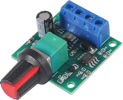 Dc 2a Pwm 모터 속도 컨트롤러 Pwm 1803bk 저전압 모터 가변 드라이브 컨트롤러 속도 제어 노브 포함 6 개 컴퓨터 구성요소