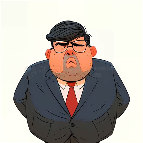 Ai数字艺术卡通手绘老板角色插图图片ai平面元素免费下载png格式2784像素编号69679505 千图网