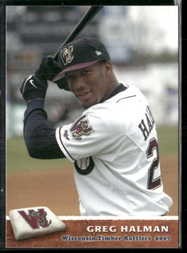 Greg Halman 2007 Wisconsin Timber Rattlers Team Set Ebay