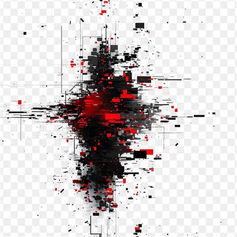 Premium Psd System Error Glitch With Error Messages Digital Noise And