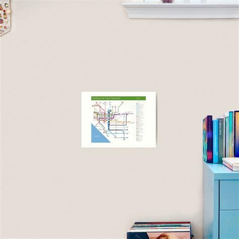 Melbourne Tram Network Map Poster For Sale By Pmallis Redbubble