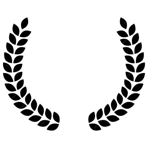 Premium Vector Laurel Wreath Vector Icon Design Circle Flat Icon
