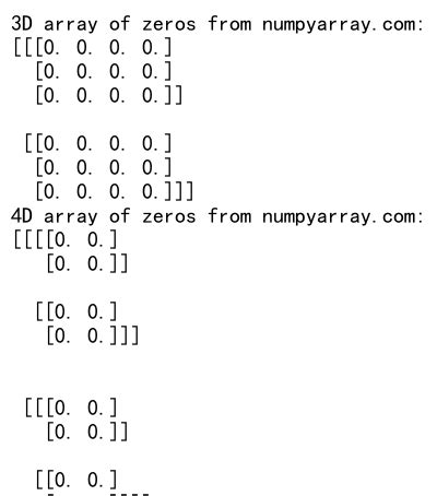 Mastering Numpy Zeros A Comprehensive Guide To Creating And