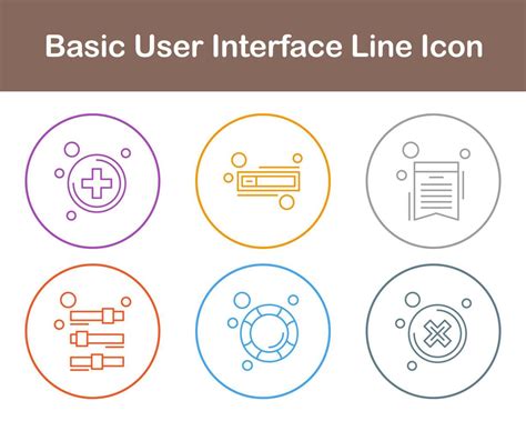 Basic User Interface Vector Icon Set Vector Art At Vecteezy