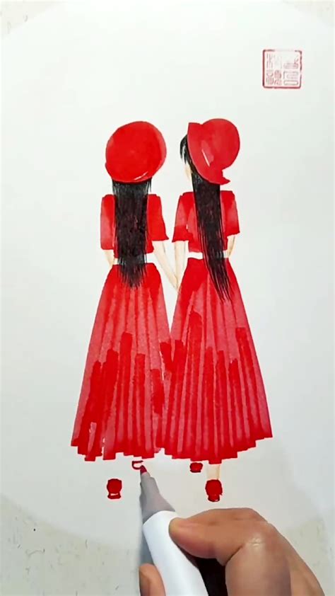 نقاشی دختر از پشت سرگروه هنری دولاژ