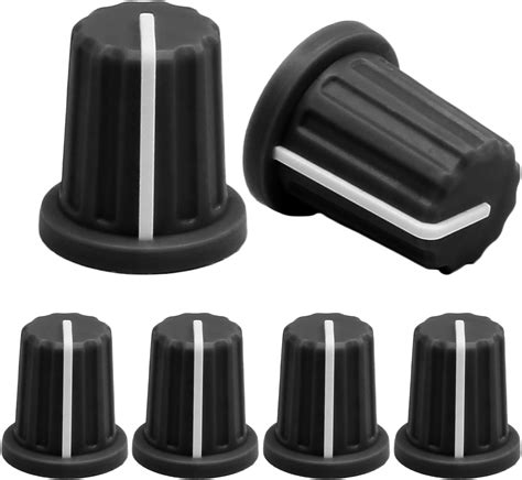 Auxbc 5pcs 6mm D Type Potentiometer Control Knobs Electric