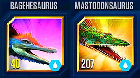 Bagehesaurus Vs Mastodonsaurus Jurassic World The Game Youtube